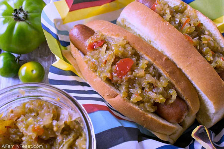 Green Tomato Relish - A Family Feast®