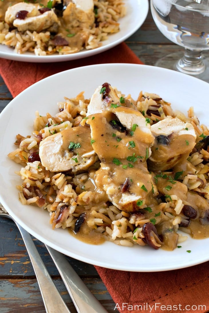 Cape Cod Cranberry Stuffed Chicken - A Family Feast®