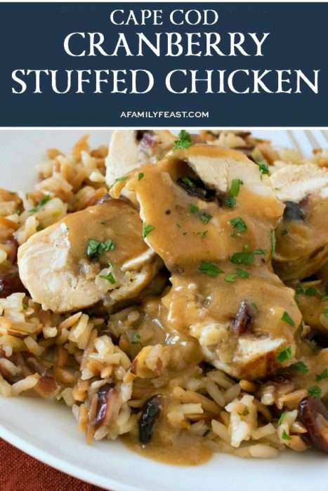 Cape Cod Cranberry Stuffed Chicken - A Family Feast®