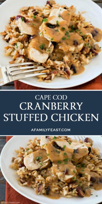 Cape Cod Cranberry Stuffed Chicken - A Family Feast®