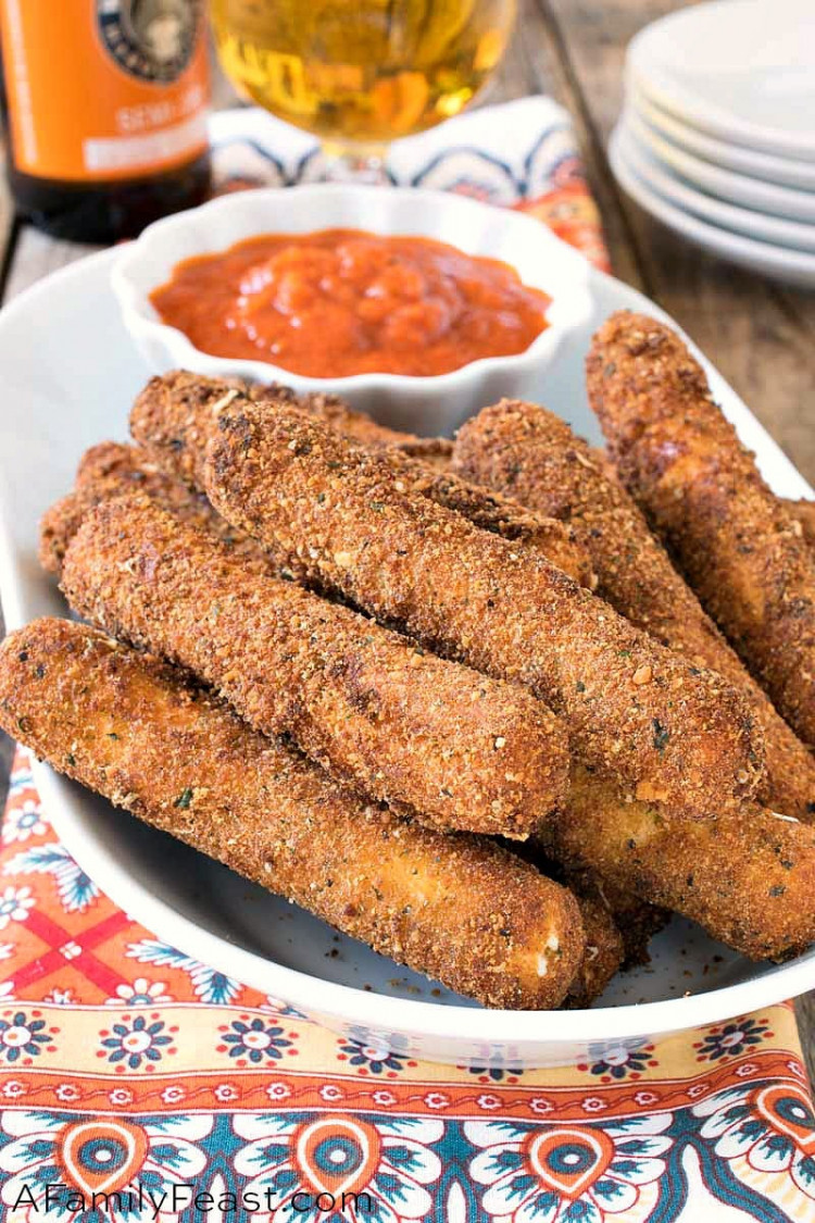 Fried Mozzarella Sticks - A Family Feast®