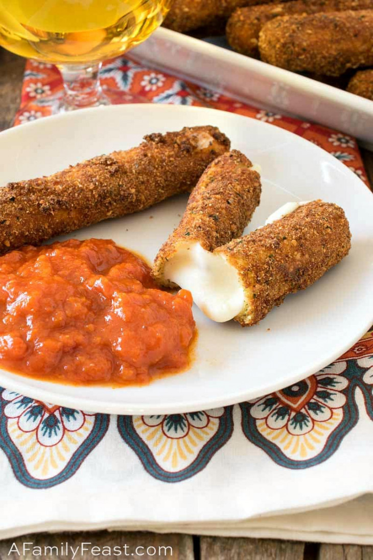 Fried Mozzarella Sticks - A Family Feast®