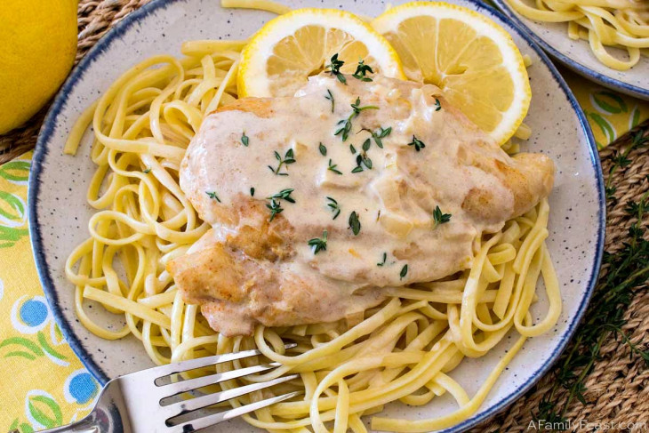 Creamy Lemon Chicken - A Family Feast®