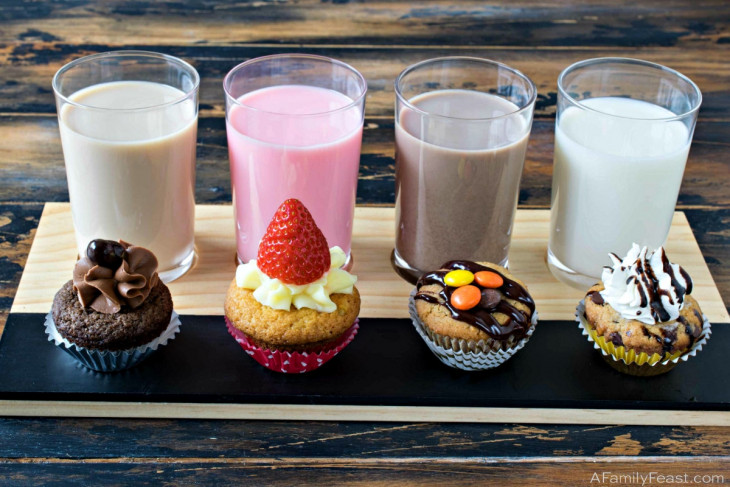 Milk and Cookies Dessert Flight - A Family Feast®