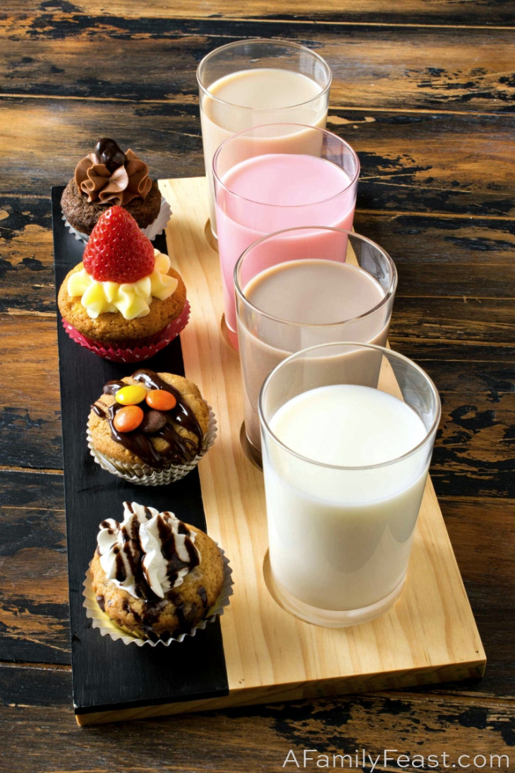 Milk and Cookies Dessert Flight - A Family Feast®