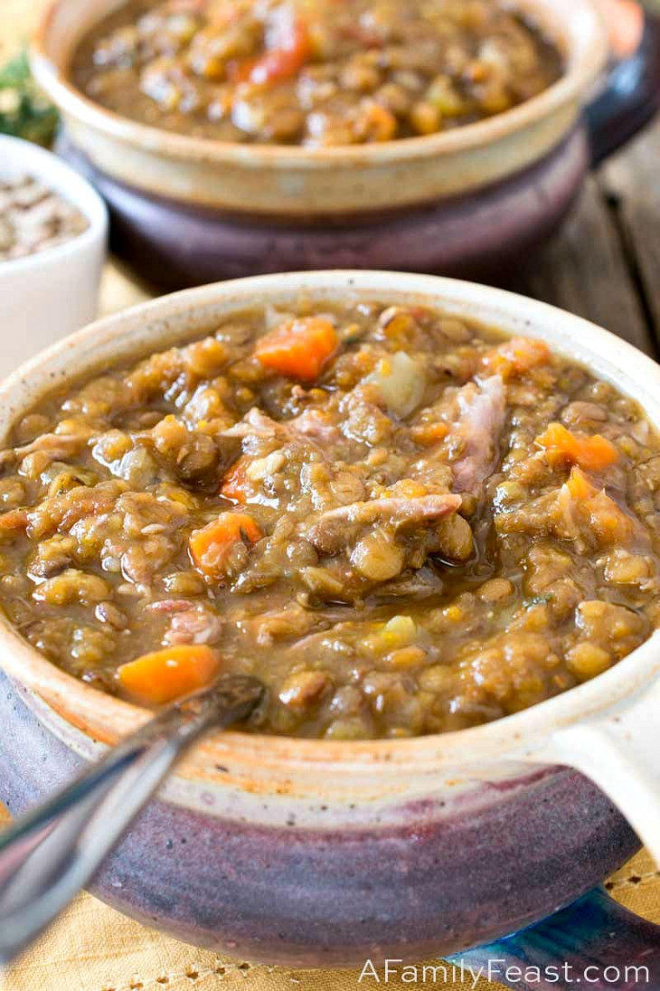 Lentil Soup with Ham - A Family Feast®