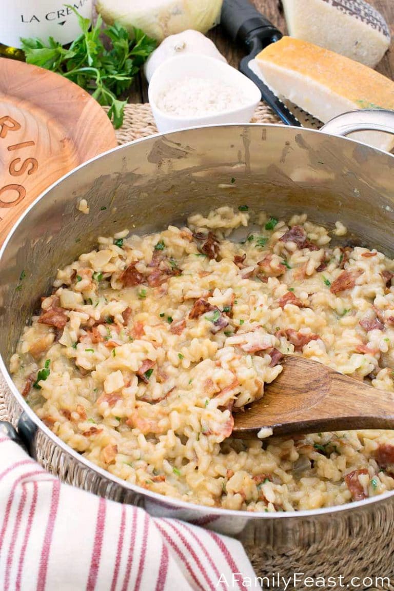 Risotto Carbonara - A Family Feast®
