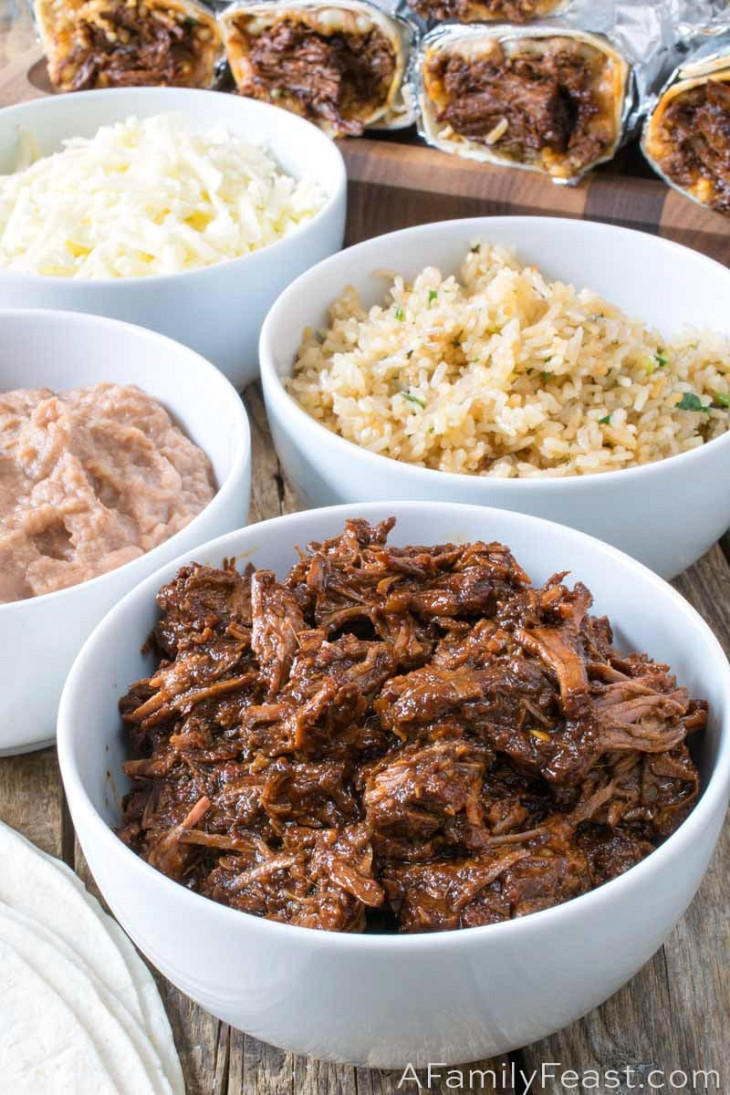 Chile Colorado Burritos - A Family Feast®