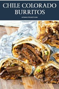 Chile Colorado Burritos - A Family Feast®