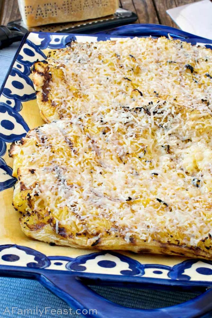 Grilled Spaghetti Squash Steaks - A Family Feast®