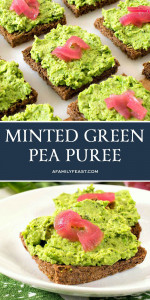 Minted Green Pea Puree - A Family Feast®