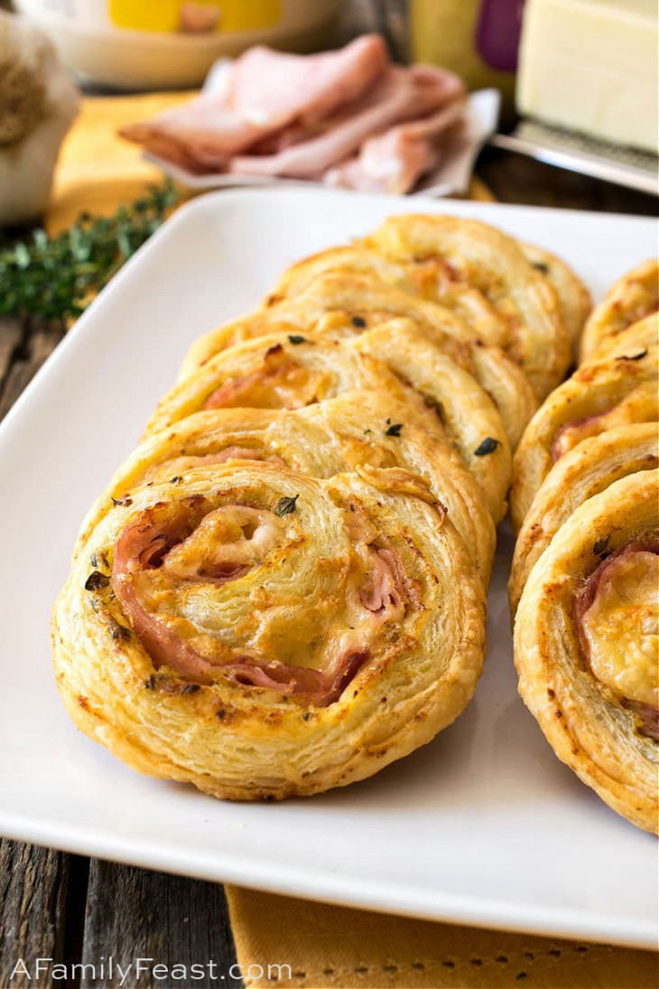 Ham and Cheese Pinwheels - A Family Feast®