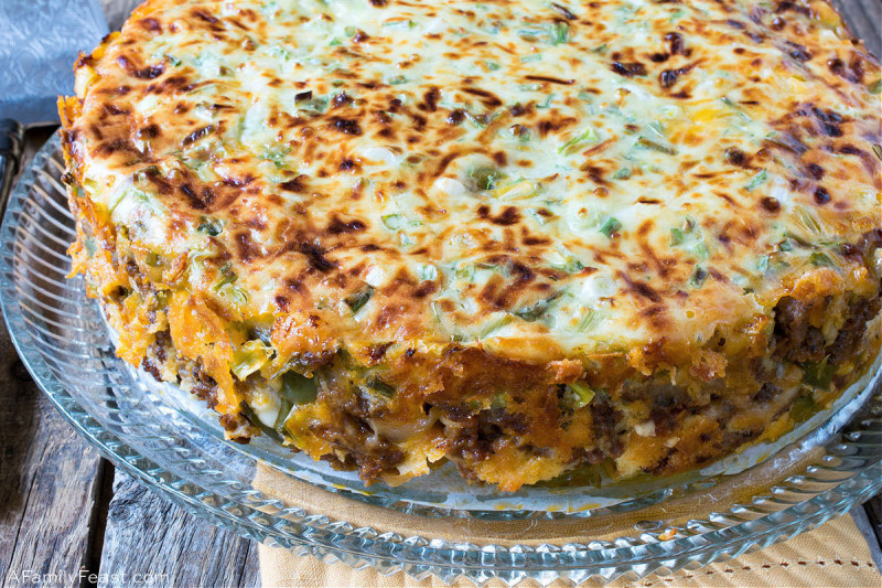 Italian Beef and Sausage Pie - A Family Feast®