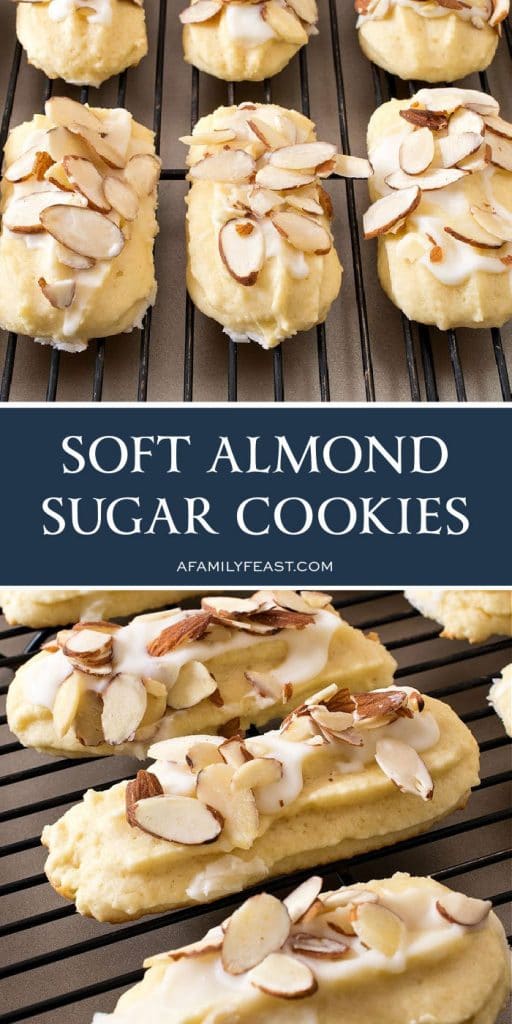 Soft Almond Sugar Cookies - A Family Feast®