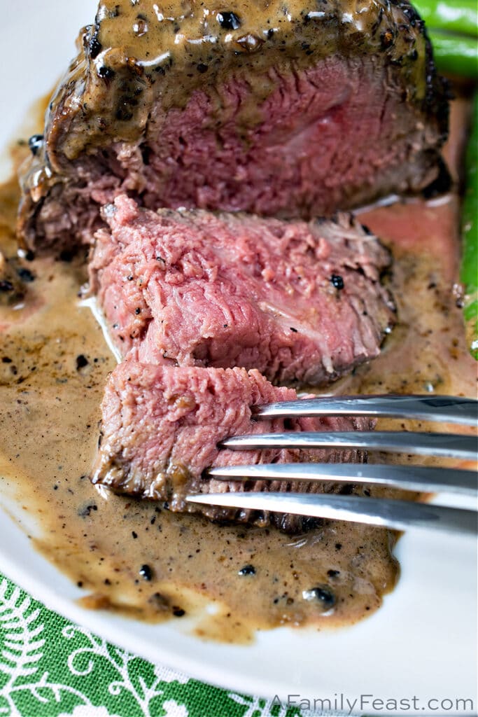 Steak Au Poivre - A Family Feast®
