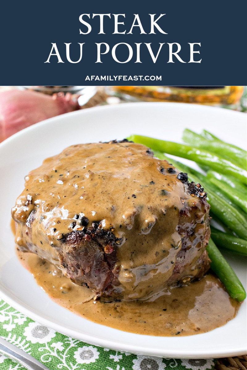Steak Au Poivre - A Family Feast®