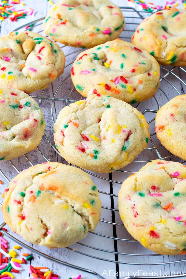 Funfetti Sugar Cookies - A Family Feast®