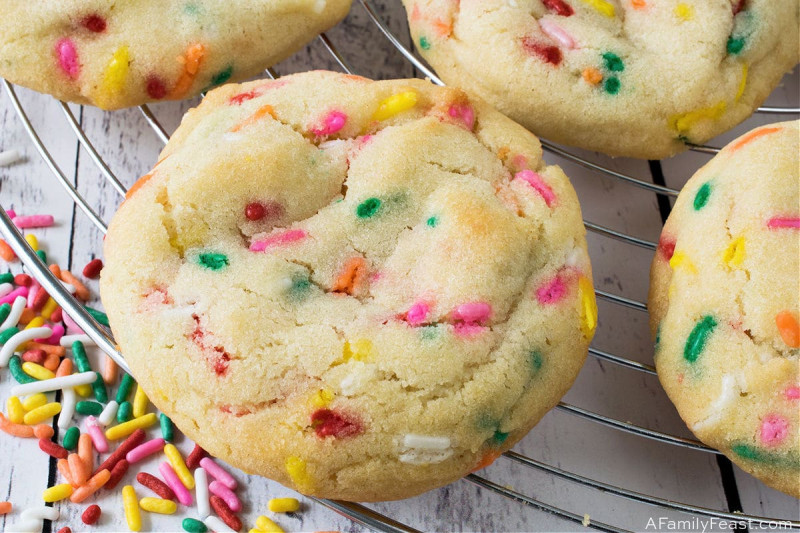 Funfetti Sugar Cookies - A Family Feast®