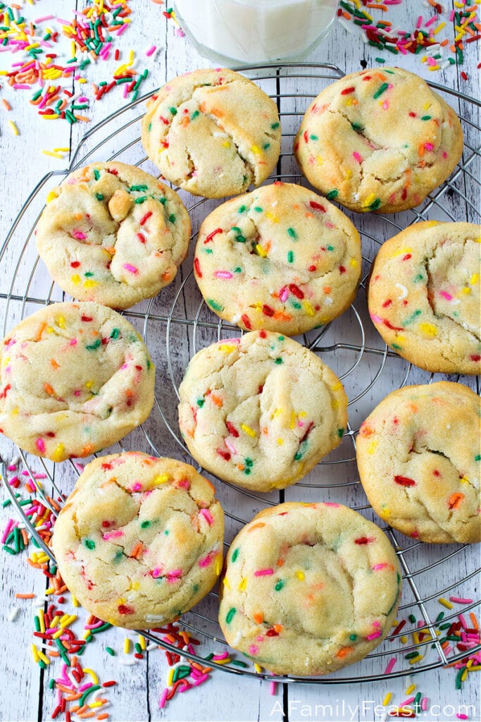 Funfetti Sugar Cookies - A Family Feast®