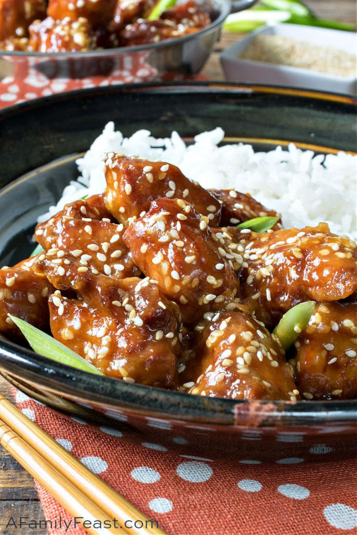 Sesame Chicken + Video - A Family Feast®