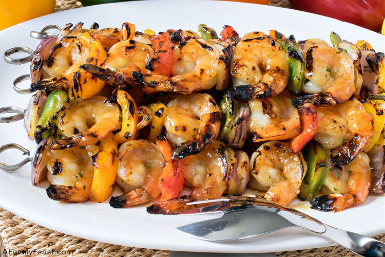 Shrimp Kabobs - A Family Feast®