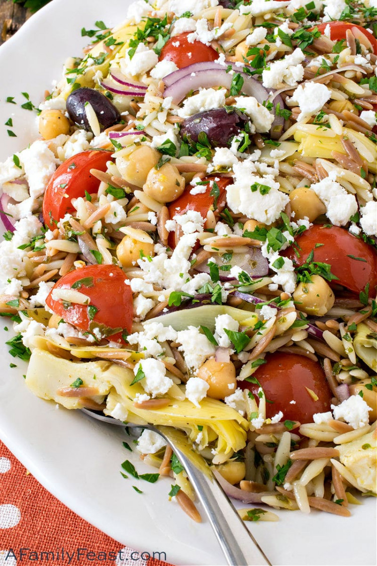 Mediterranean Orzo Salad - A Family Feast®