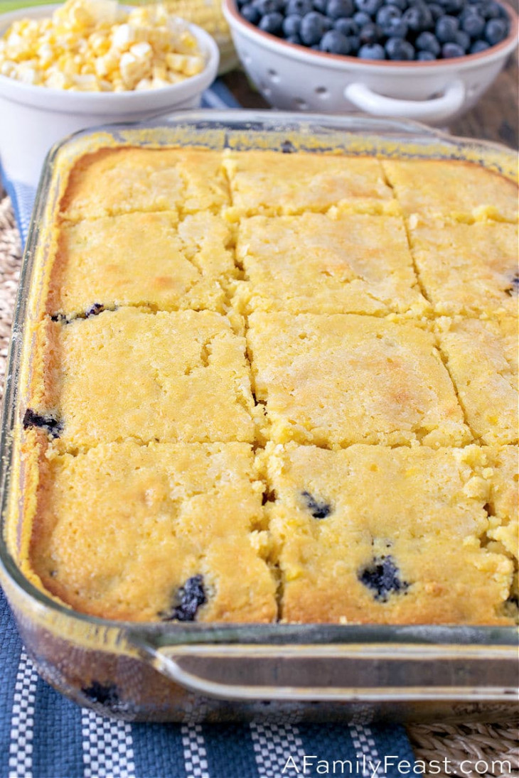 Blueberry Cornbread - A Family Feast®