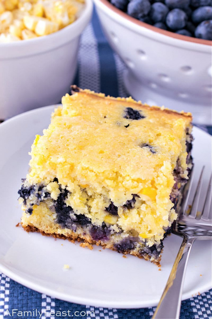 Blueberry Cornbread - A Family Feast®