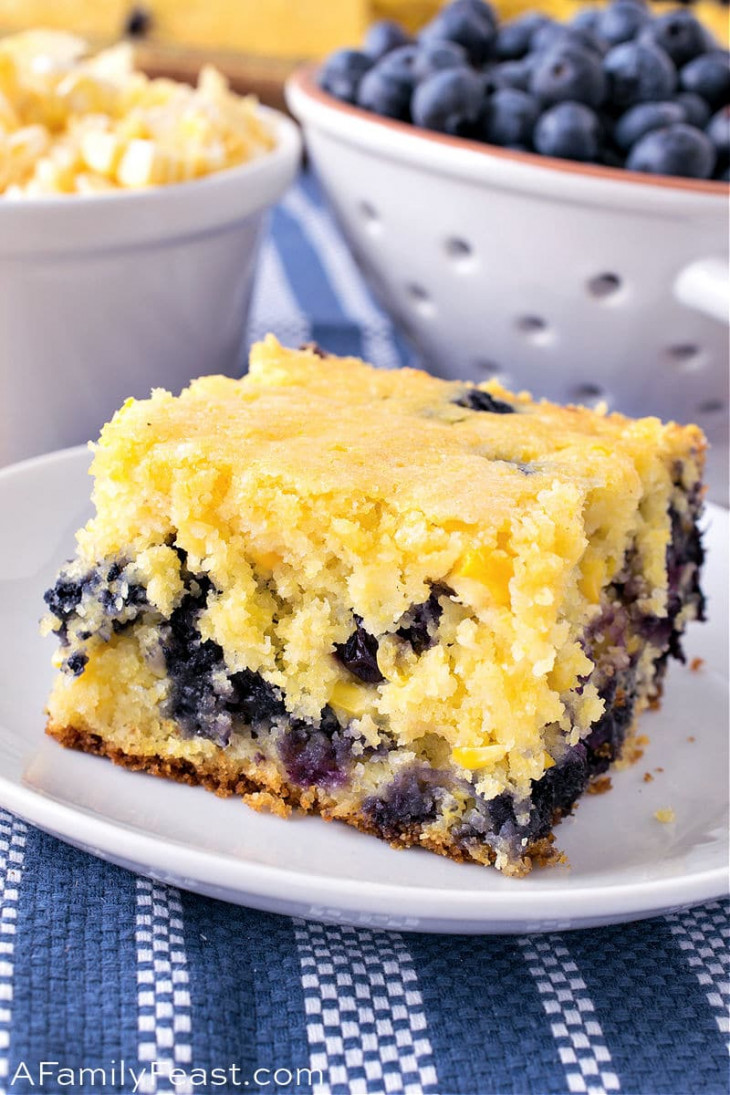 Blueberry Cornbread - A Family Feast®