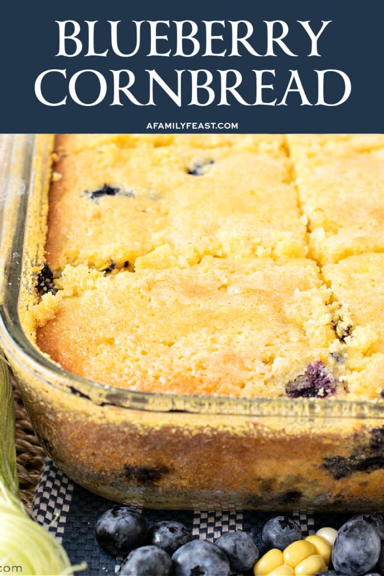 Blueberry Cornbread - A Family Feast®