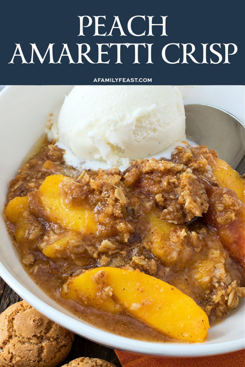 Peach Amaretti Crisp - A Family Feast®