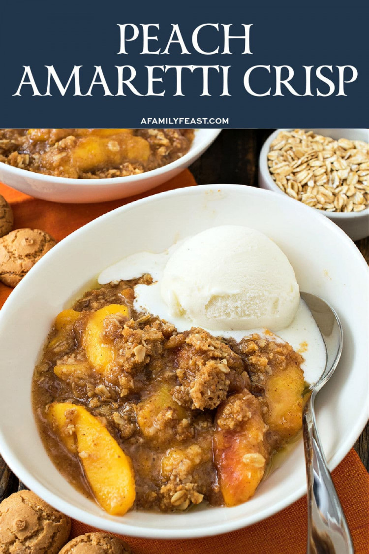 Peach Amaretti Crisp - A Family Feast®