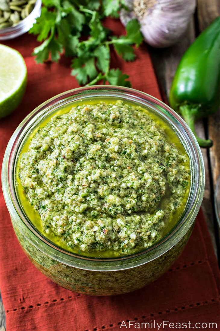 Mexican Pesto (Cilantro Pesto) - A Family Feast®