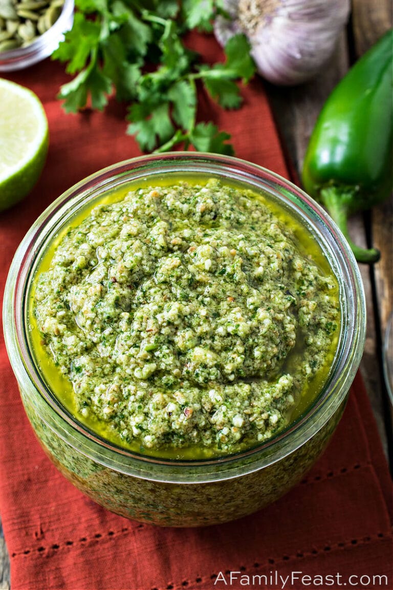 Mexican Pesto (Cilantro Pesto) - A Family Feast®