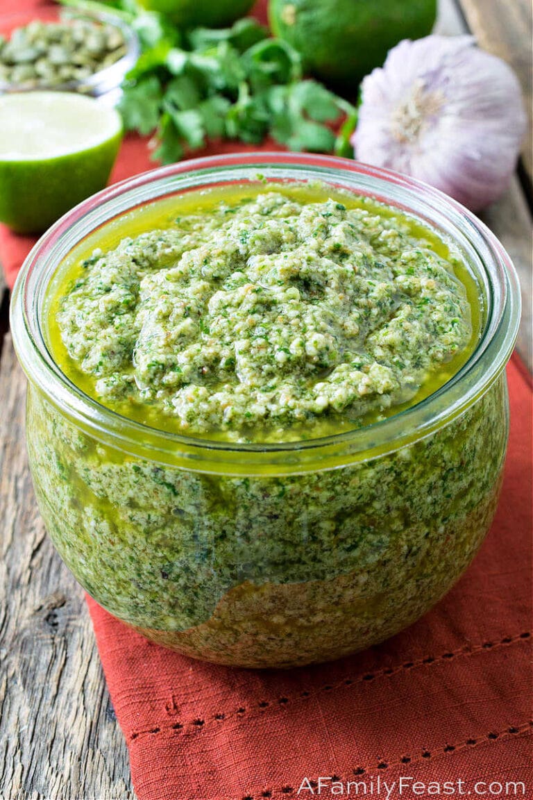 Mexican Pesto (Cilantro Pesto) - A Family Feast®