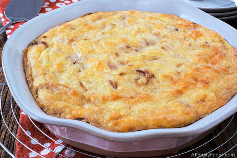 Crustless Turkey Quiche - A Family Feast®