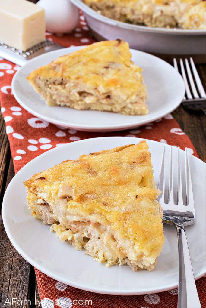 Crustless Turkey Quiche - A Family Feast®