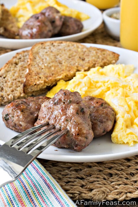 Breakfast Sausage Patties - A Family Feast®