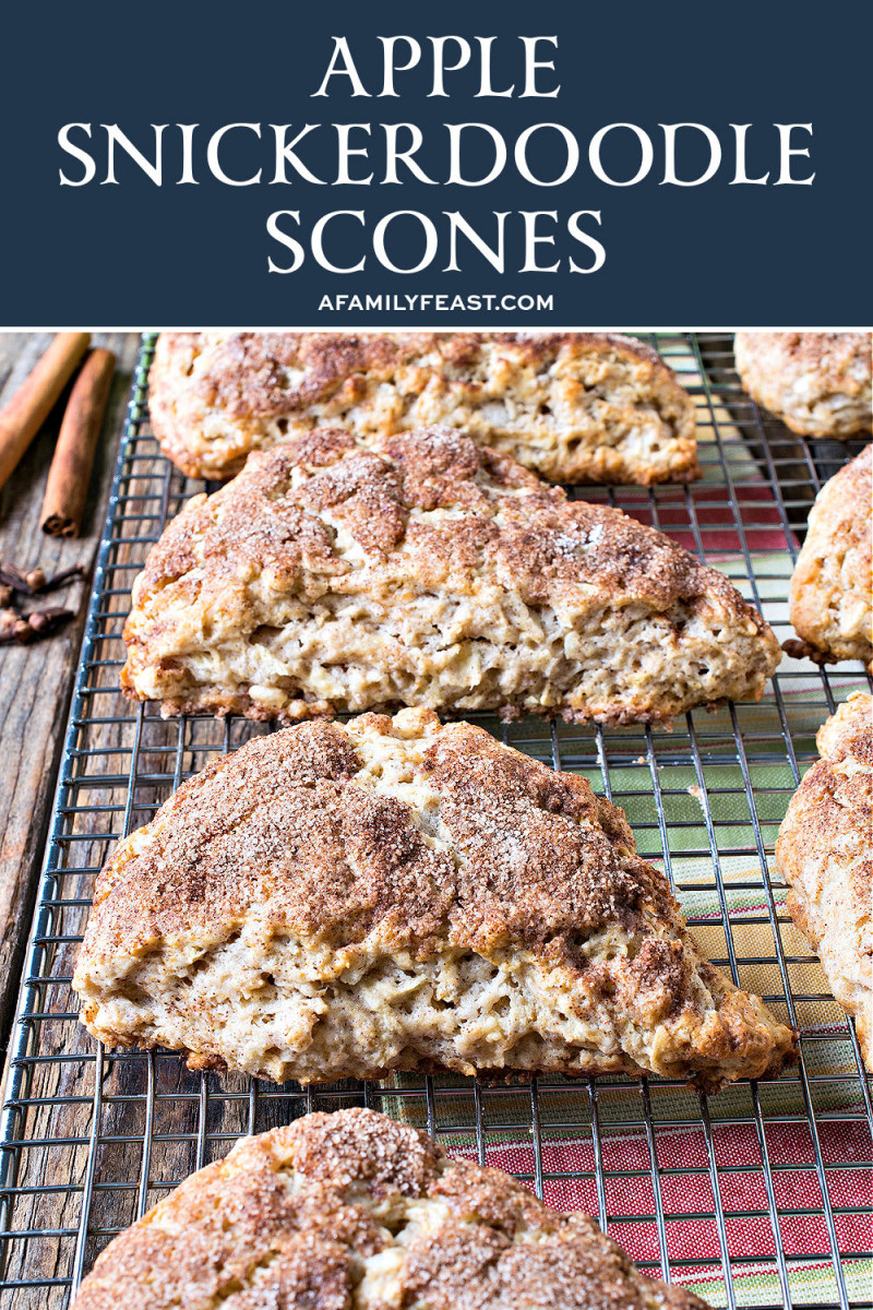 Apple Snickerdoodle Scones - A Family Feast®