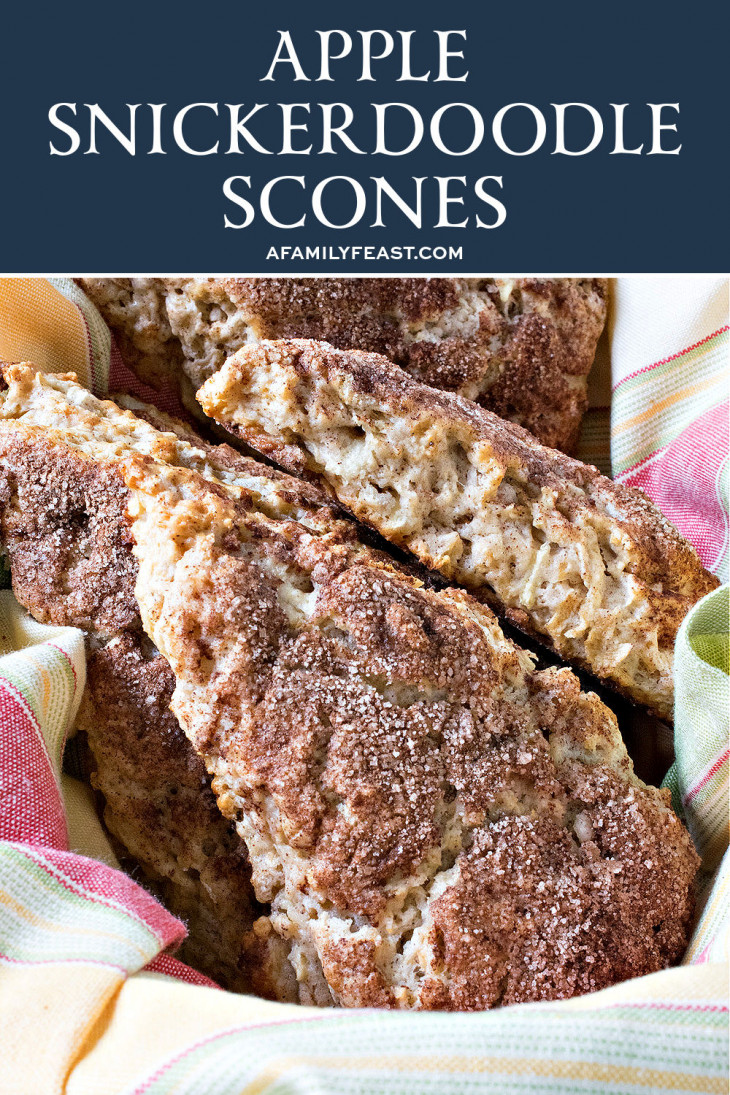 Apple Snickerdoodle Scones - A Family Feast®