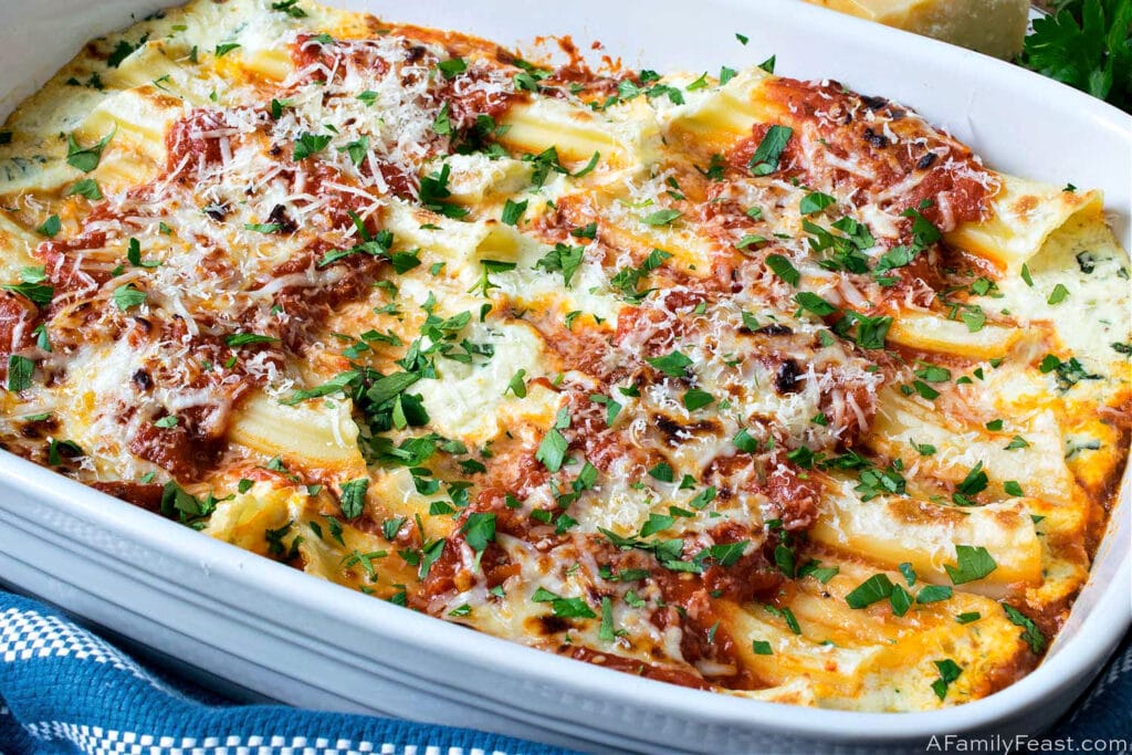 Classic Cheese Manicotti - A Family Feast®