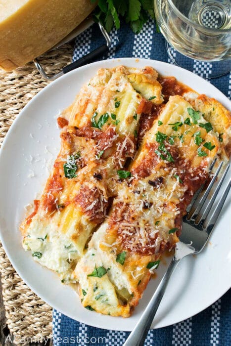 Classic Cheese Manicotti - A Family Feast®
