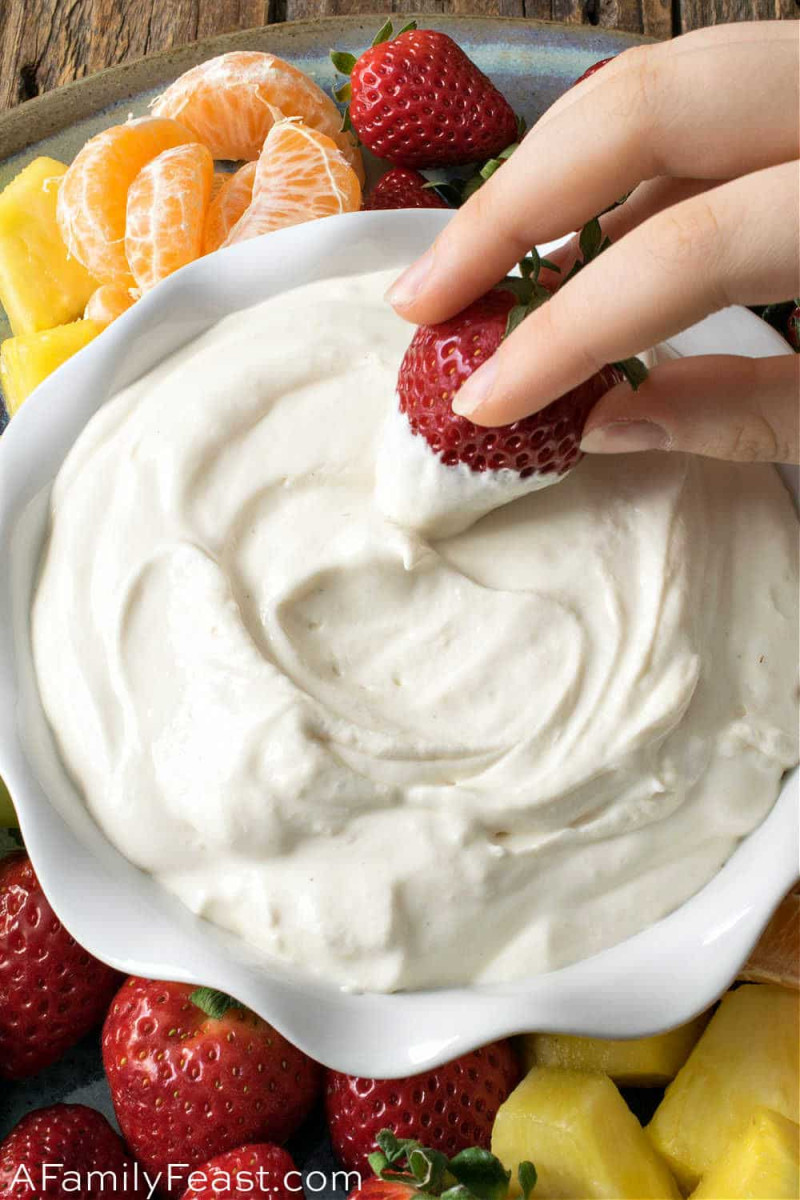 Cream Cheese Fruit Dip - A Family Feast®