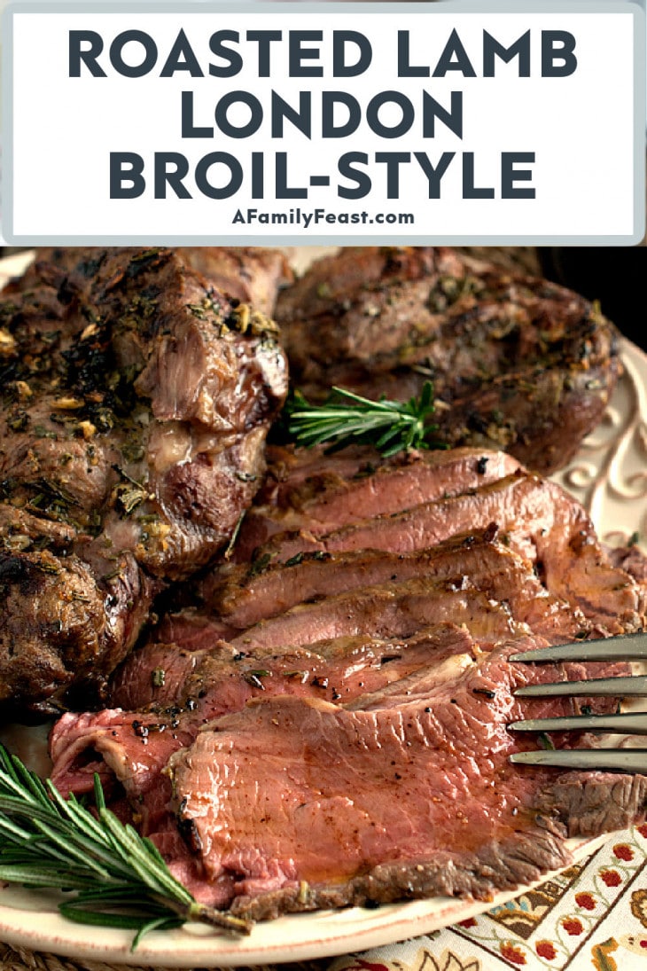 Roasted Lamb London Broil-Style - A Family Feast®