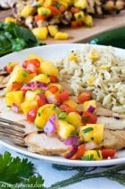 Grilled Marinated Chicken with Tropical Salsa - A Family Feast®