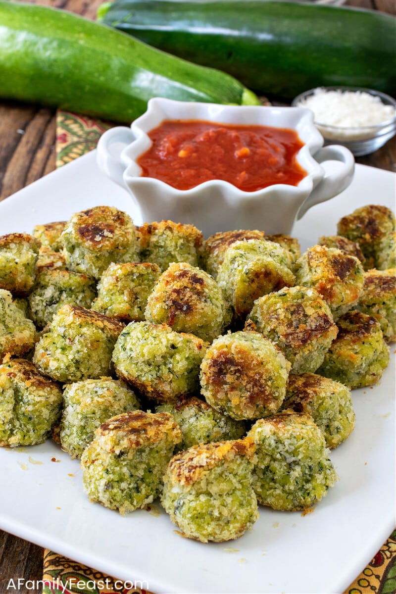 Baked Zucchini Tots - A Family Feast®