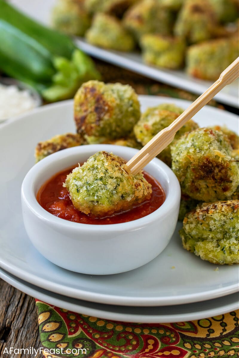 Baked Zucchini Tots - A Family Feast®