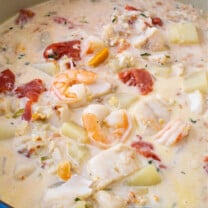 Creamy Italian Seafood Chowder - A Family Feast®