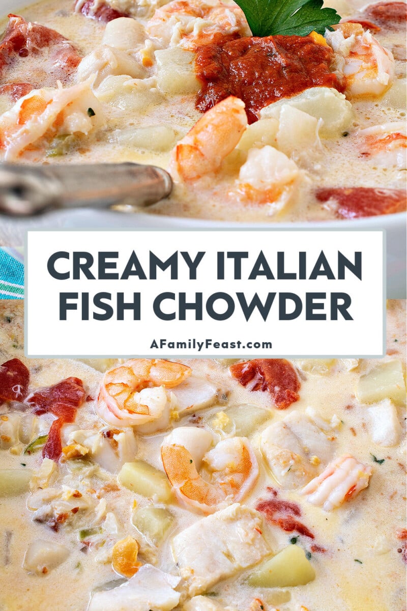 Creamy Italian Seafood Chowder - A Family Feast®
