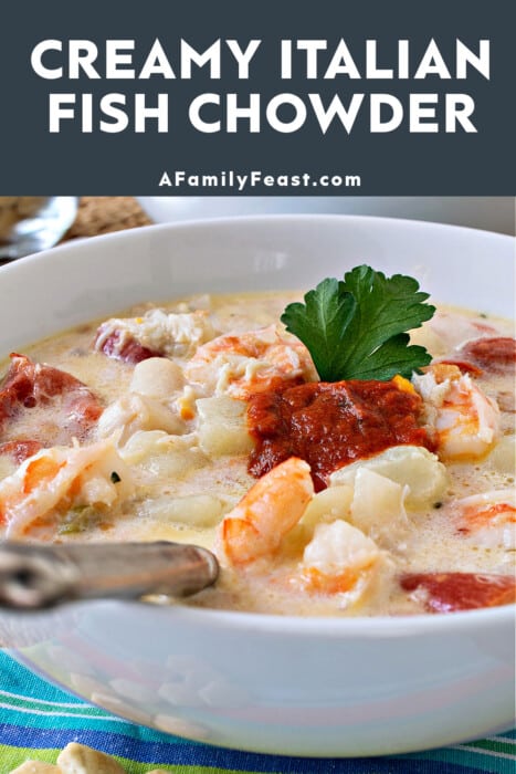 Creamy Italian Seafood Chowder - A Family Feast®